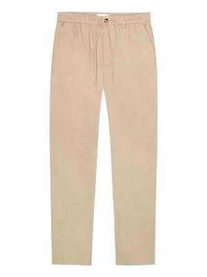 LES DEUX Elasticated Straight-leg Trousers - Neutrals