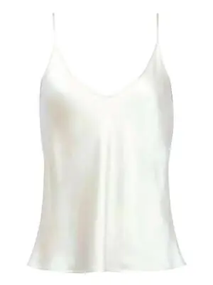L'Agence Lexi V-neck Tank Top - White