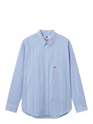CHOCOOLATE Striped Shirt With Pocket - White
