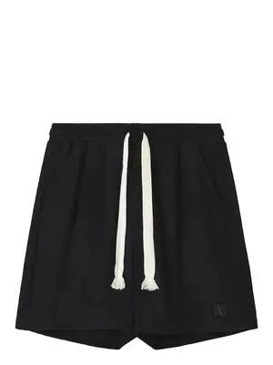 FIVE CM Cotton Drawstring Shorts - Black