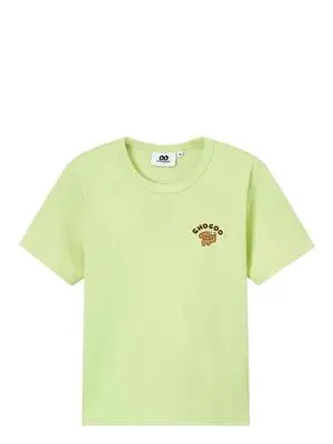 CHOCOOLATE Embroidered Detail Cotton T-shirt - Green