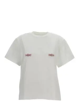 DES_PHEMMES Appliqué T-shirt - White
