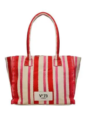 V°73 Striped Shoulder Bag - Red