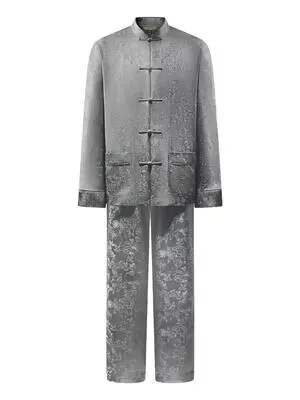 Shanghai Tang Patterned Tang Pyjama Set - Grey