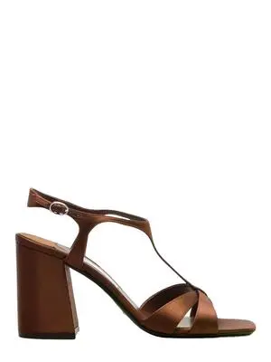 JIMMY CHOO T-strap Sandals - Brown