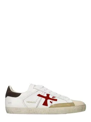 Premiata Logo Patch Sneakers - White