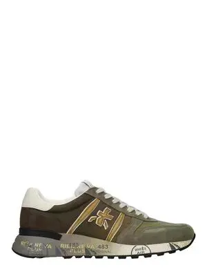 Premiata Cross-Motif Lander Sneakers Brown