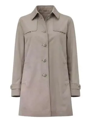 Herno Buttoned Trench Coat - Neutrals