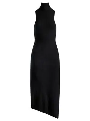 CIRCUS HOTEL Sleeveless Turtleneck Dress - Black