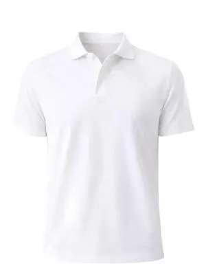 PATRICK ASSARAF Pima Button-up Cotton Polo Shirt - White