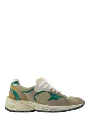GOLDEN GOOSE Running Dad Suede Sneakers - Neutrals