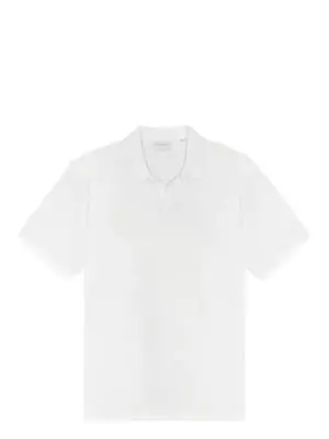 LES DEUX Short-sleeve Logo Polo Shirt - White