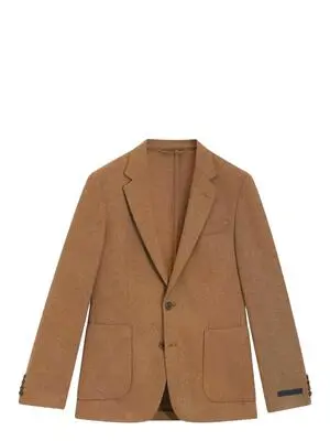 BOSS X Beckham Slim-fit Single-breasted Blazer - Brown