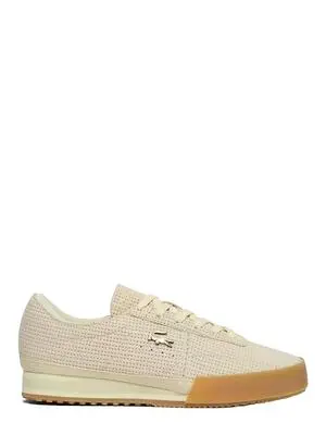 Lacoste Aura Perforated Leather Sneakers - Neutrals
