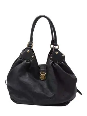 LOUIS VUITTON Mahina Leather Shoulder Bag - Black