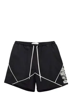 HONOR THE GIFT Graphic-print Shorts - Black