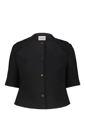 Khaite Franc Peplum Jacket - Black