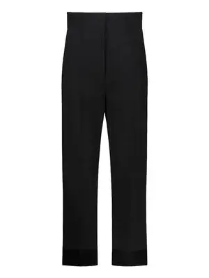 KHAITE Rae Stepped-Hem Trousers