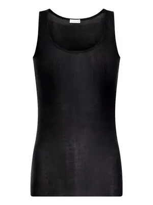 ROBERTO COLLINA Ribbed Tank Top - Black