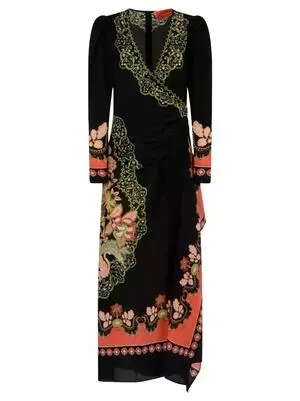 LA DOUBLEJ Floral Print Long Sleeve Dress