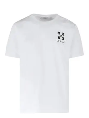 Off-White Arrows-logo Cotton T-shirt - White