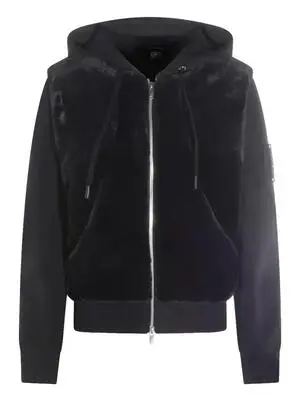Moose Knuckles Fur Hooded Jacket - Black