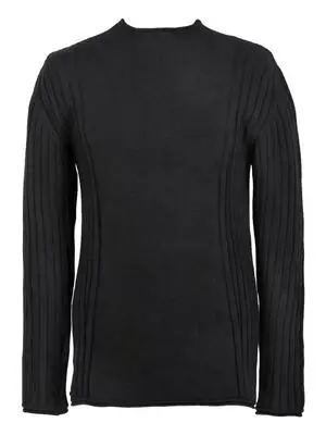 Gianfranco Ferre Ribbed Knit Sweater - Black