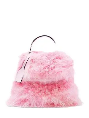 MOSCHINO Feather Buckled Tote