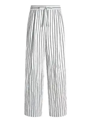 Dolce & Gabbana Striped Loungewear Trousers - White