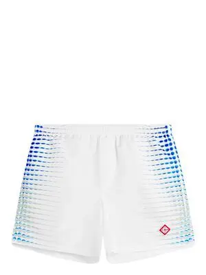 Casablanca Printed Swim Shorts - White