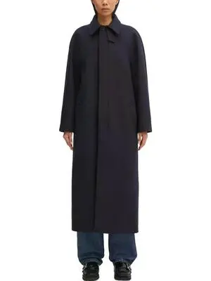 A.p.c. Button Maxi Coat - Blue
