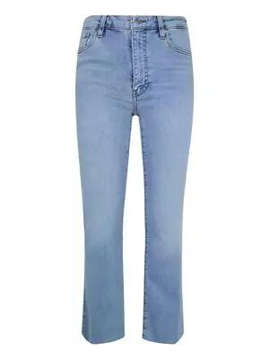 FRAME Belt-loop Pocket Cropped Jeans - Blue