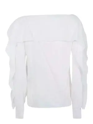 LANVIN Ruffled Knitwear - White