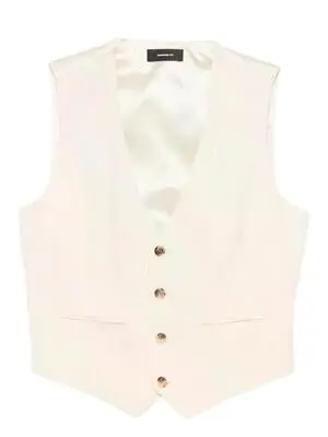 Wardrobe.NYC Buttoned Waistcoat - Neutrals