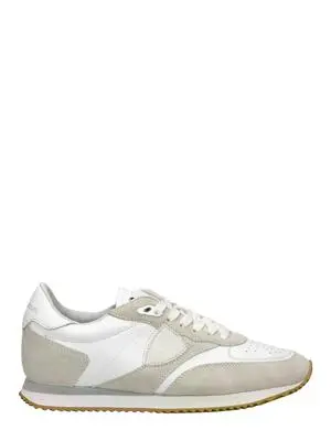 Philippe Model Blville Perforated Low Top Trainers - White