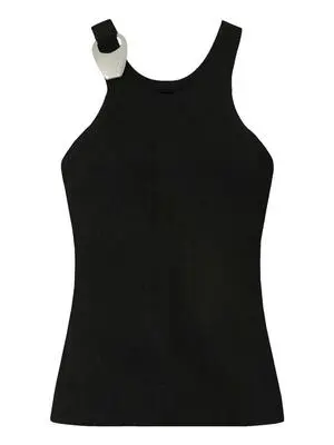 Pinko Ring-detail Sleeveless Top - Black