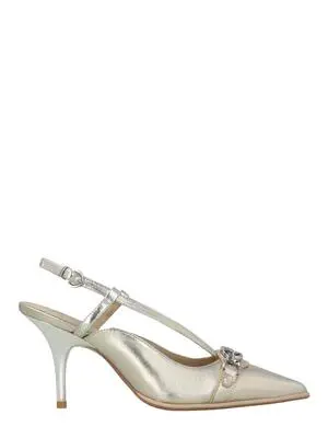 Pinko Slingback Strap Pumps - Gold