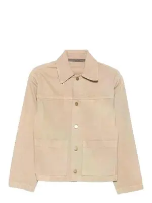Enza Costa Buttoned Cotton Jacket - Neutrals