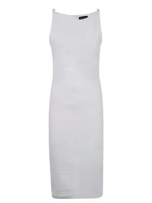 Emporio Armani Sleeveless Midi Dress - White
