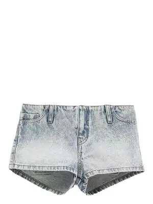 Gimaguas Flor Mini Denim Shorts - Blue