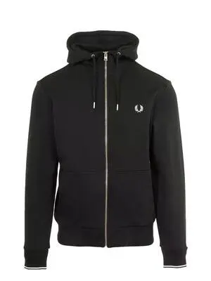 Fred Perry Zip Hoodie - Black