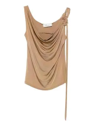 Blumarine Cowl Neck Top - Neutrals
