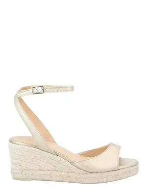 CastaÑer Brook Wedge Espadrilles - Gold