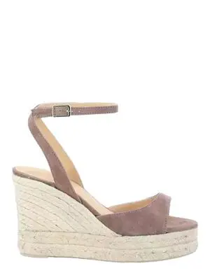 CastaÑer Brook Suede Wedge Espadrilles - Neutrals