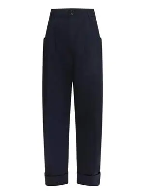 Jacob Cohen Barrel Mid-rise Trousers - Blue