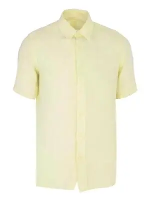 120% Lino Short-sleeve Shirt - Yellow