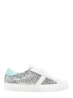 D.a.t.e. Hill Low Glitter Sneakers - Silver