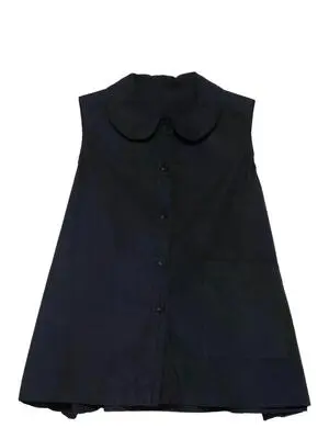 RICORRROBE Buttoned Peter Pan-collar Blouse - Blue