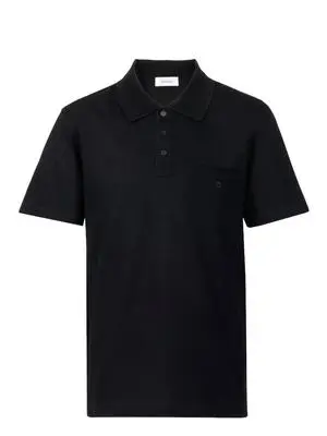 FERRAGAMO Cotton Polo Shirt - Black