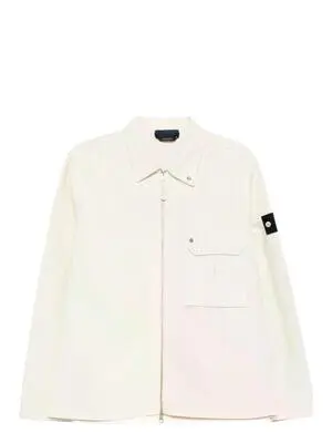 Stone Island Chest-pocket Zip Overshirt - Neutrals